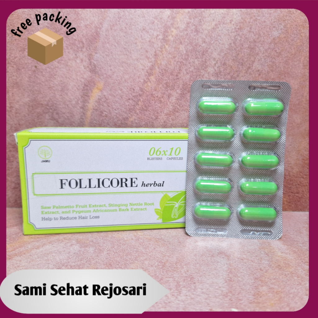Jual 1 BOX FOLLICORE HERBAL ISI 60 KAPSUL | Shopee Indonesia