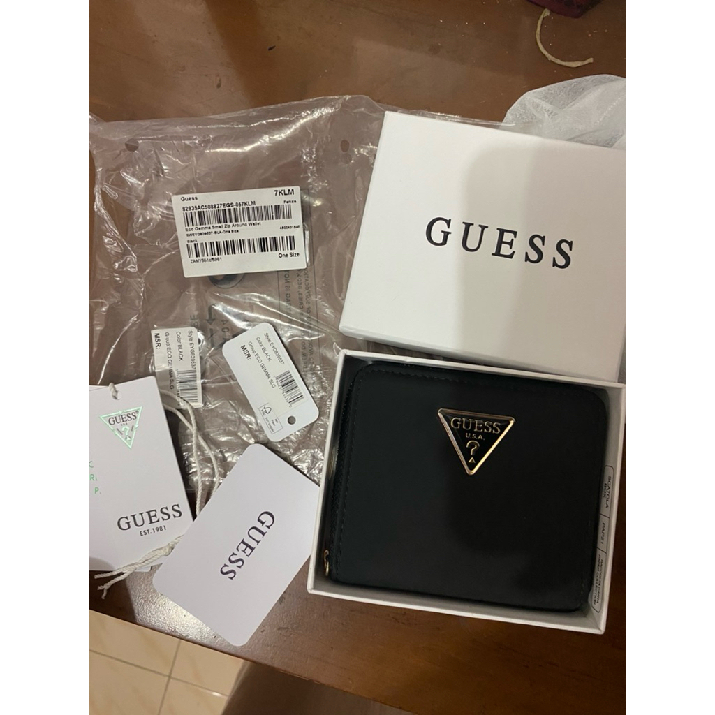 Jual Preloved dompet guess ECO GEMMA SLG mini wallet guess | Shopee ...