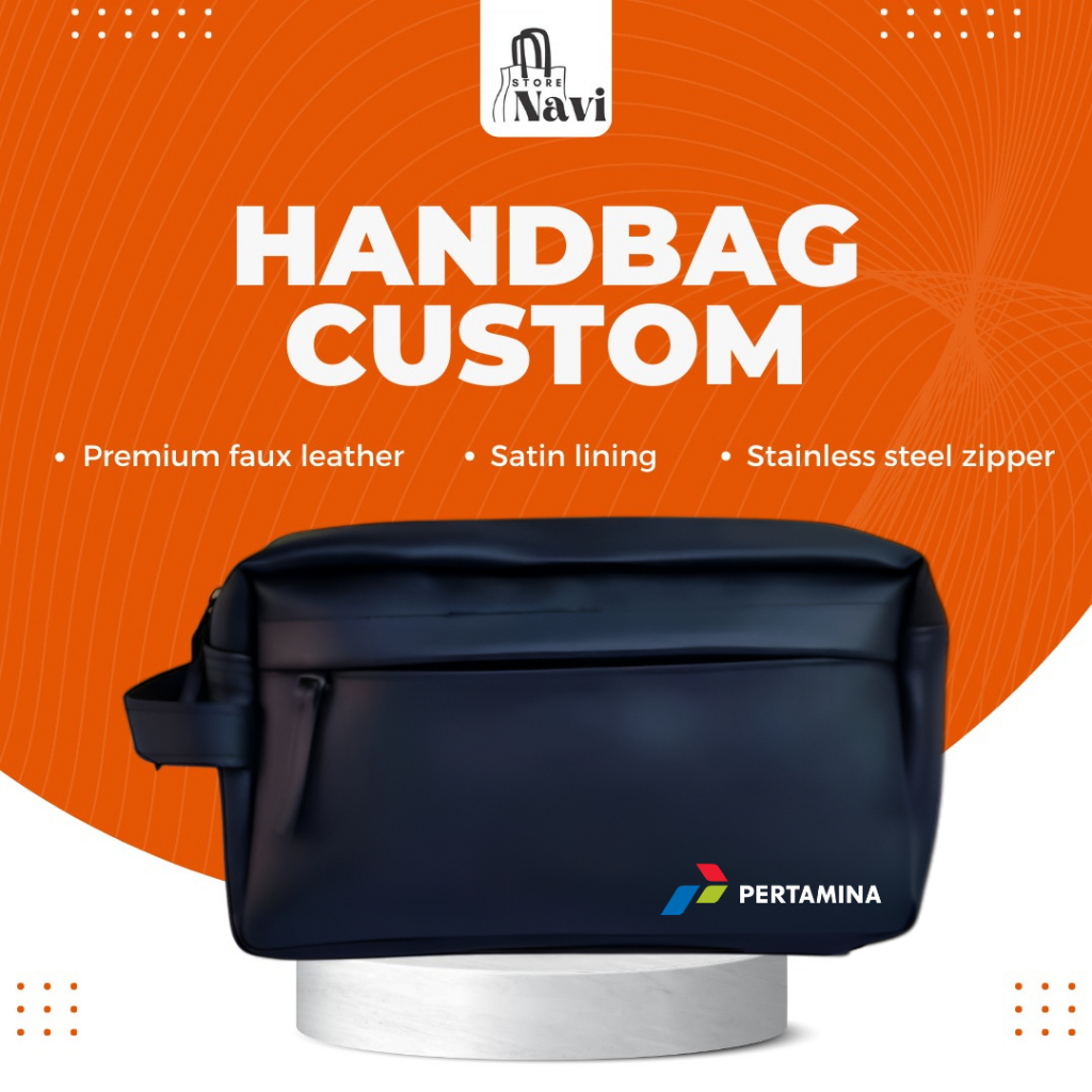 Jual Handbag Tas Tangan Custom PERTAMINA / Dompet Custom PERTAMINA ...