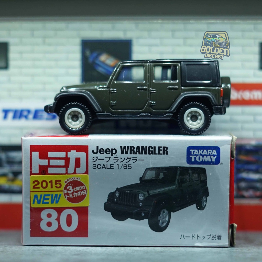Jual TOMICA JEEP WRANGLER GREEN ARMY - UNSEALED (GOOD CONDITION) | Shopee Indonesia