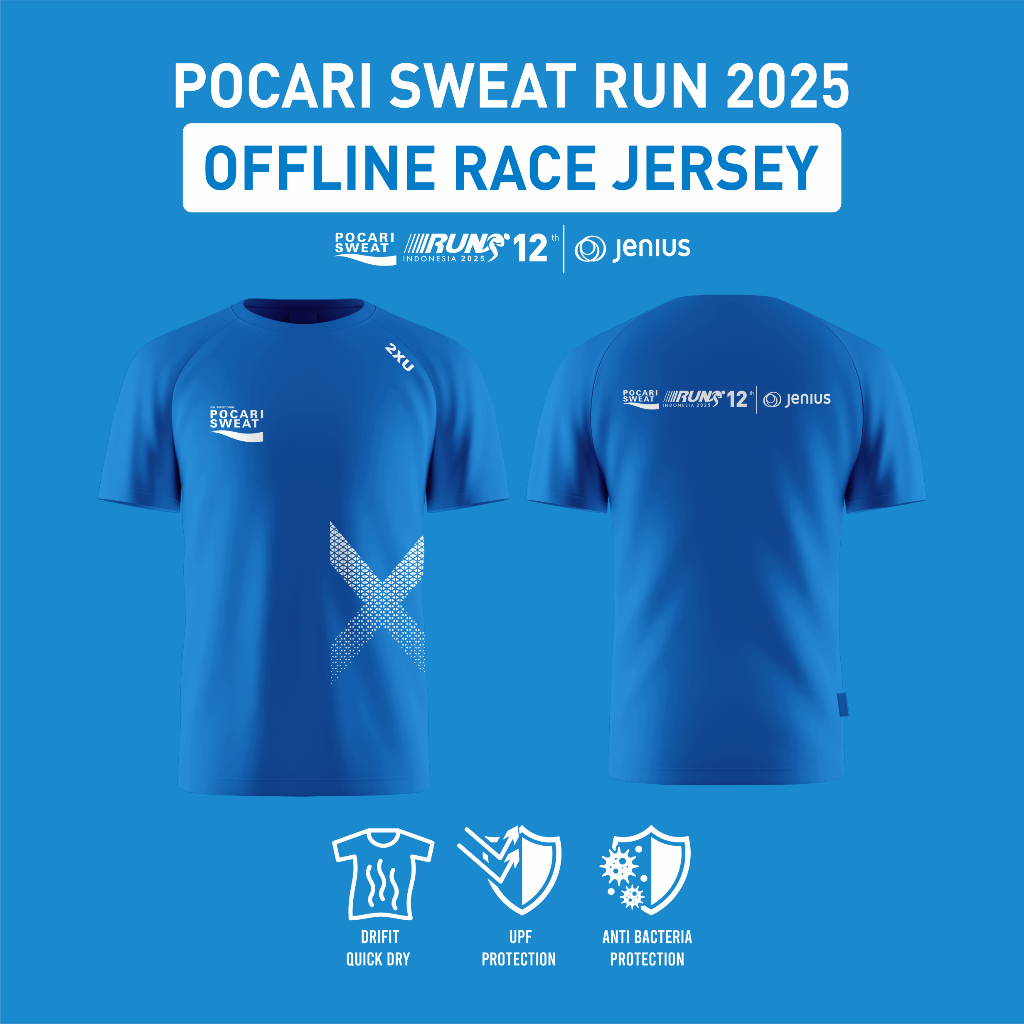Jual Jersey Pocari Sweat Run 2025 Virtual Run & Offline Race | Shopee Indonesia