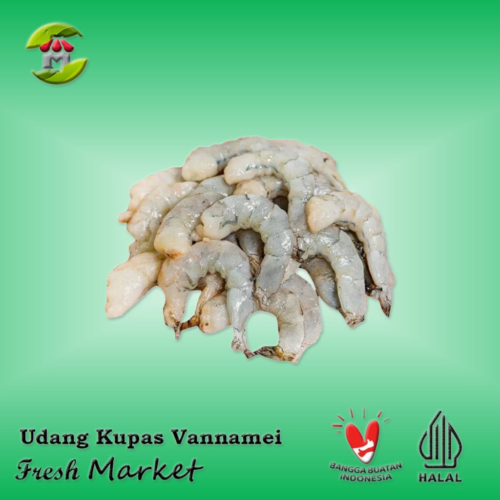 Jual [JAKPUS] Udang Kupas Vannamei Frozen Glazing Pack 450gr - 480gr ...