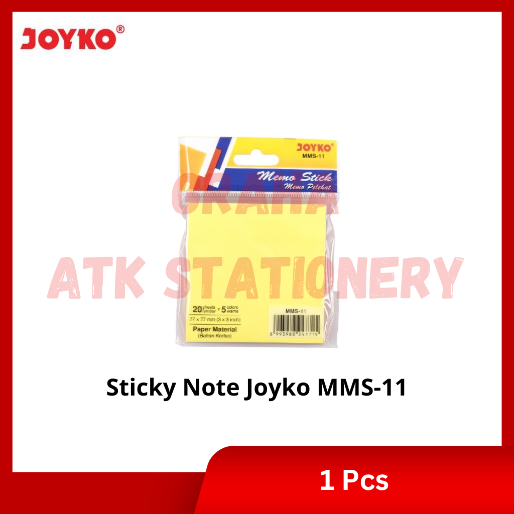 Jual [1 Pcs] Memo Sticky Note Joyko MMS-11 / Kertas Memo Stick Note ...
