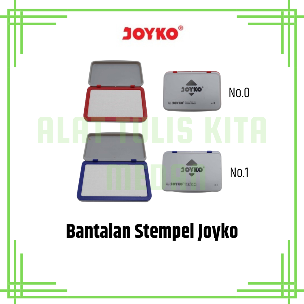 Jual (1 Pcs) Bantalan Stempel Joyko No.0 No.1 / Stamp Pad Joyko No.0 No ...