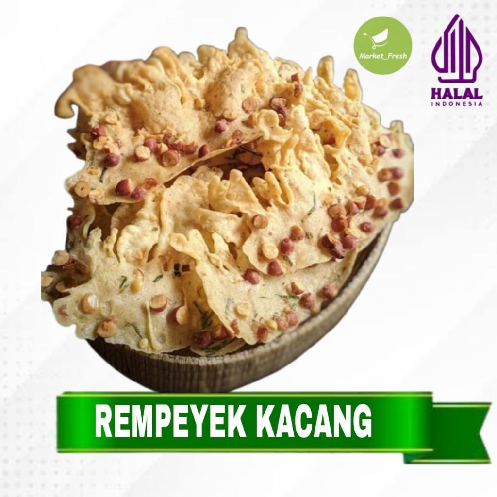 Jual Rempeyek Kacang Gurih Renyah Peyek Kacang Renyah Netto 250 Gram ...