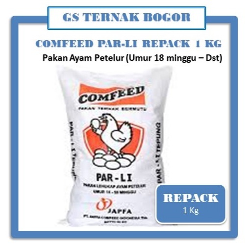 Jual Pakan Ayam Petelur / Layer (PAR L1 COMFEED) Repack 1 kg | Shopee ...