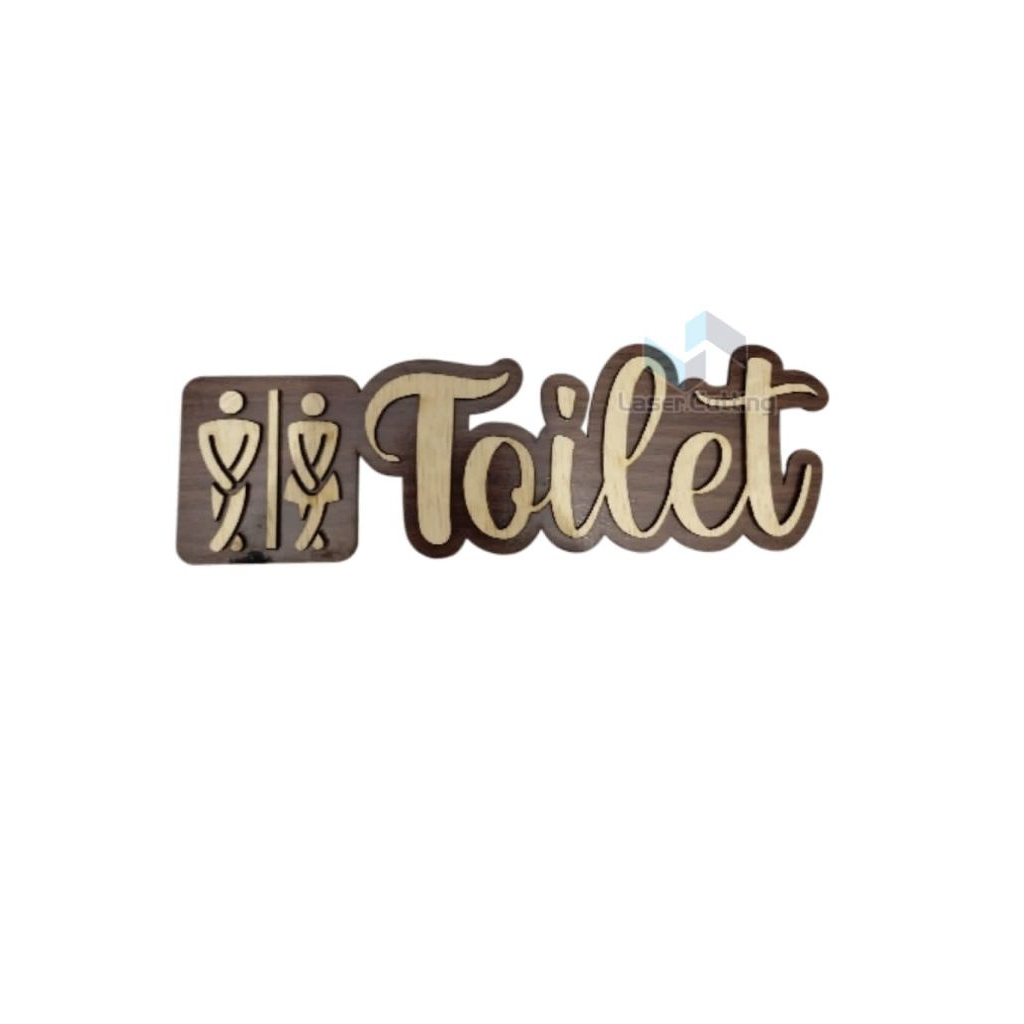 Jual Papan Tanda Toilet Gambar Cewe Cowo/ Gambar Toilet/ Dekorasi ...