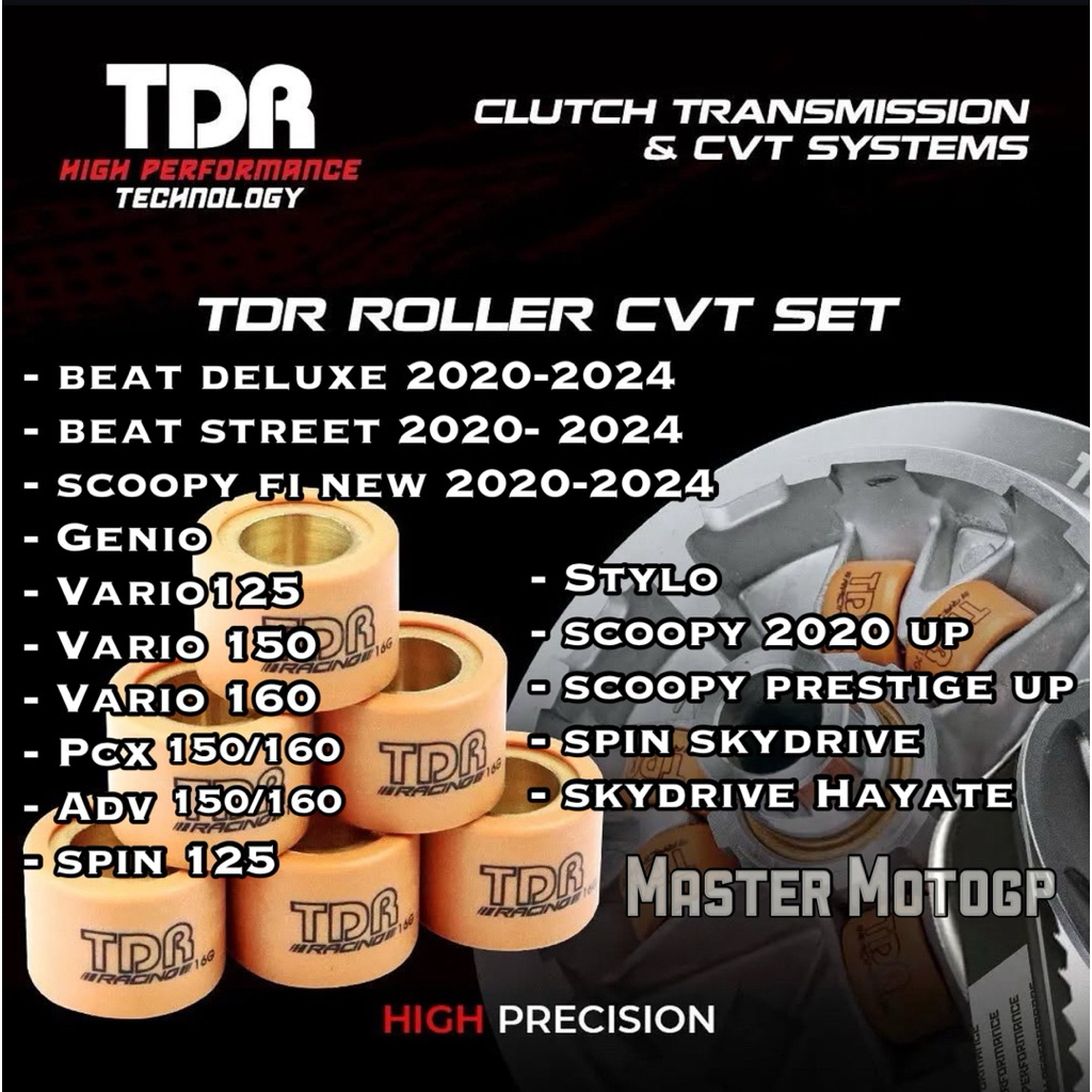 Jual Roller CVT SET TDR Vario 125 high performance technology Original ...