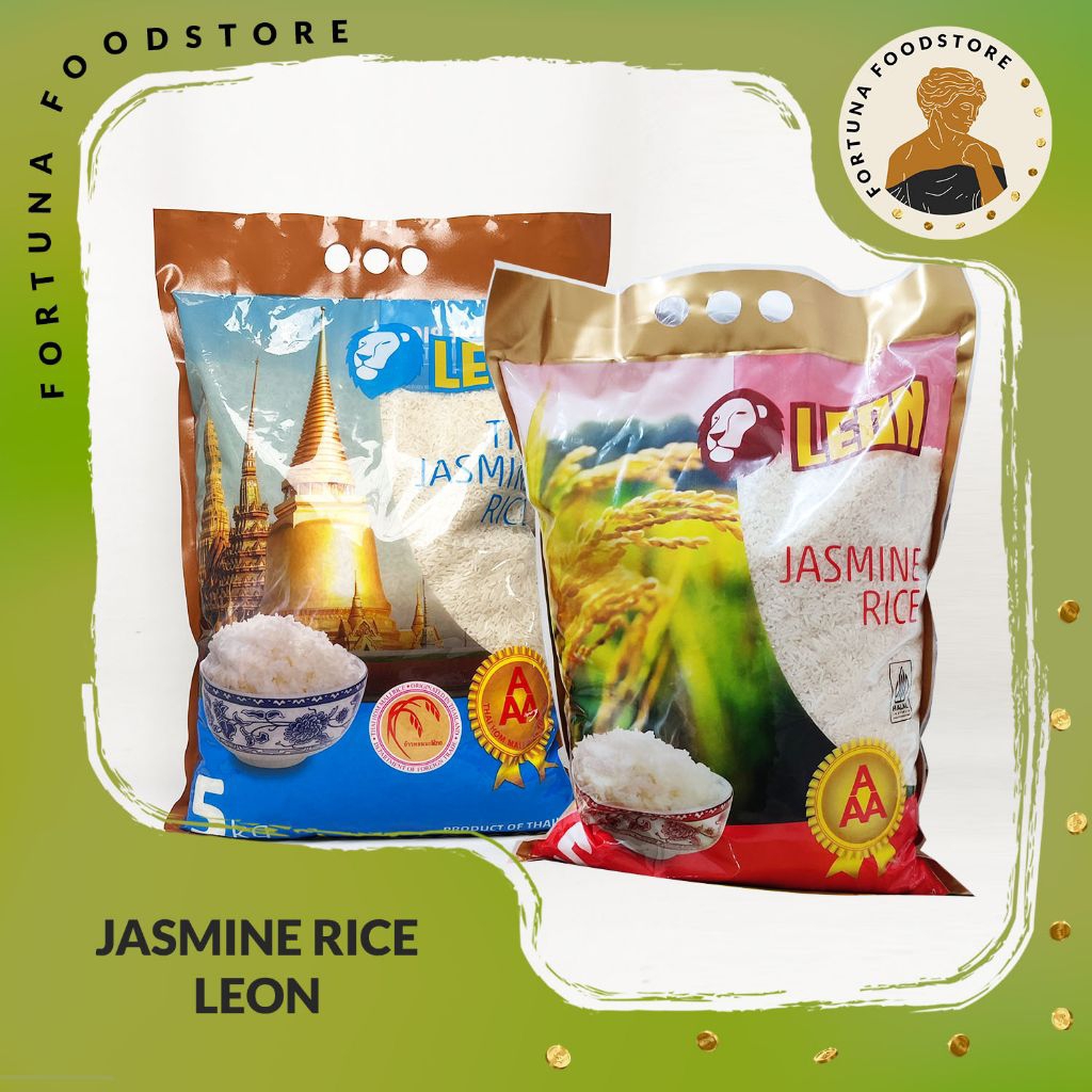 Jual Leon Thai Jasmine Rice Beras Bangkok Thailand Premium 5kg | Shopee ...