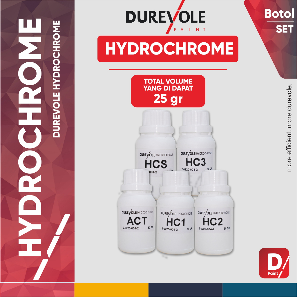 Jual DUREVOLE HYDROCHROME (SET) | Shopee Indonesia