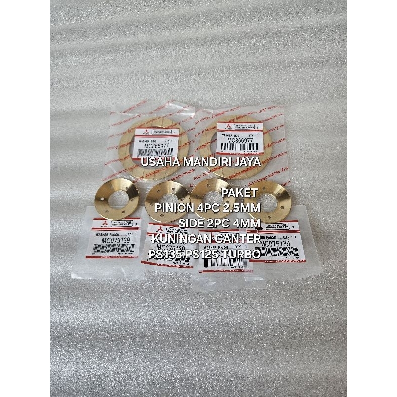 Jual PAKET RING GIGI BOLU SET KUNINGAN WASER SIDE 2PC WASER PINION 4PC ...