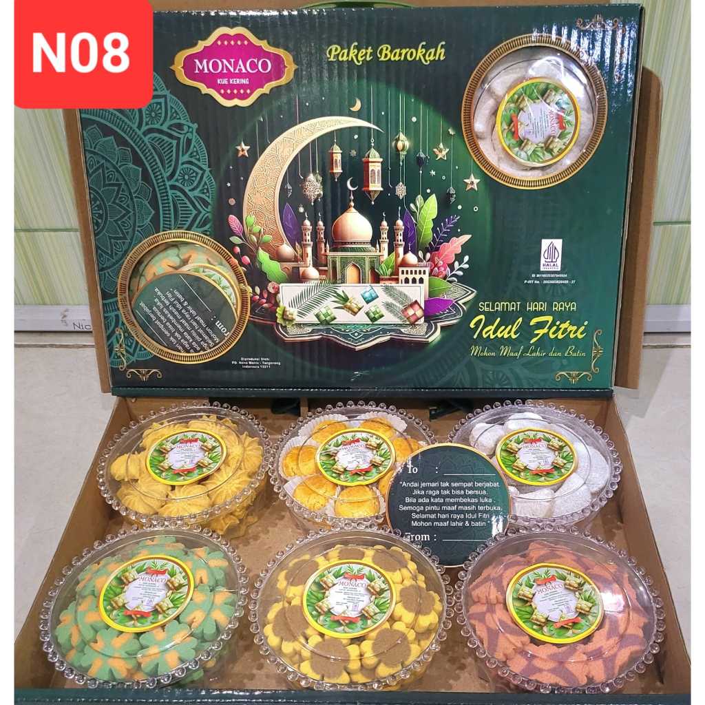 Jual YongPack - Paket Kue Kering Lebaran Monaco 6 Toples / Kue Lebaran ...