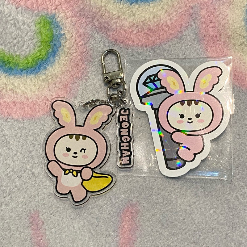 Jual jeonghan seventeen svt merch unofficial keychain keyring miniteen ...