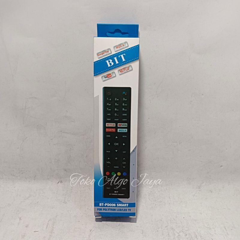 Jual remote tv smart polytron digitec BT-PD006 netflix youtube mola ...