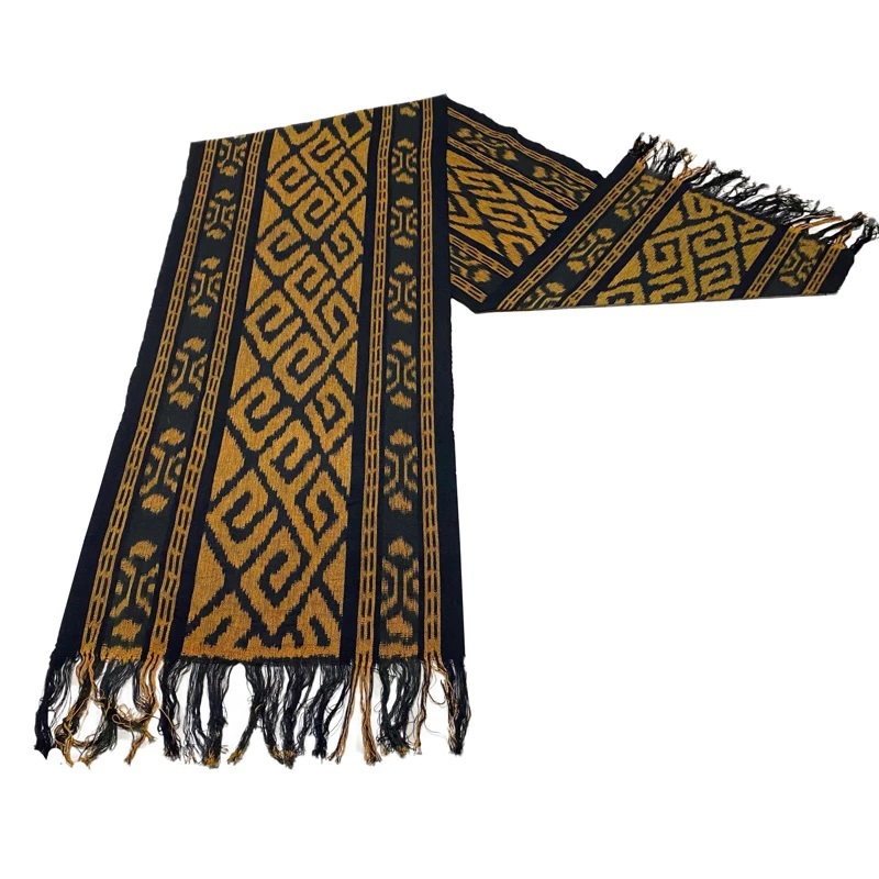 Jual Kain_Usang | Syal Tenun GRINGSING PARUKI KUNING | Kain Tenun Etnik ...