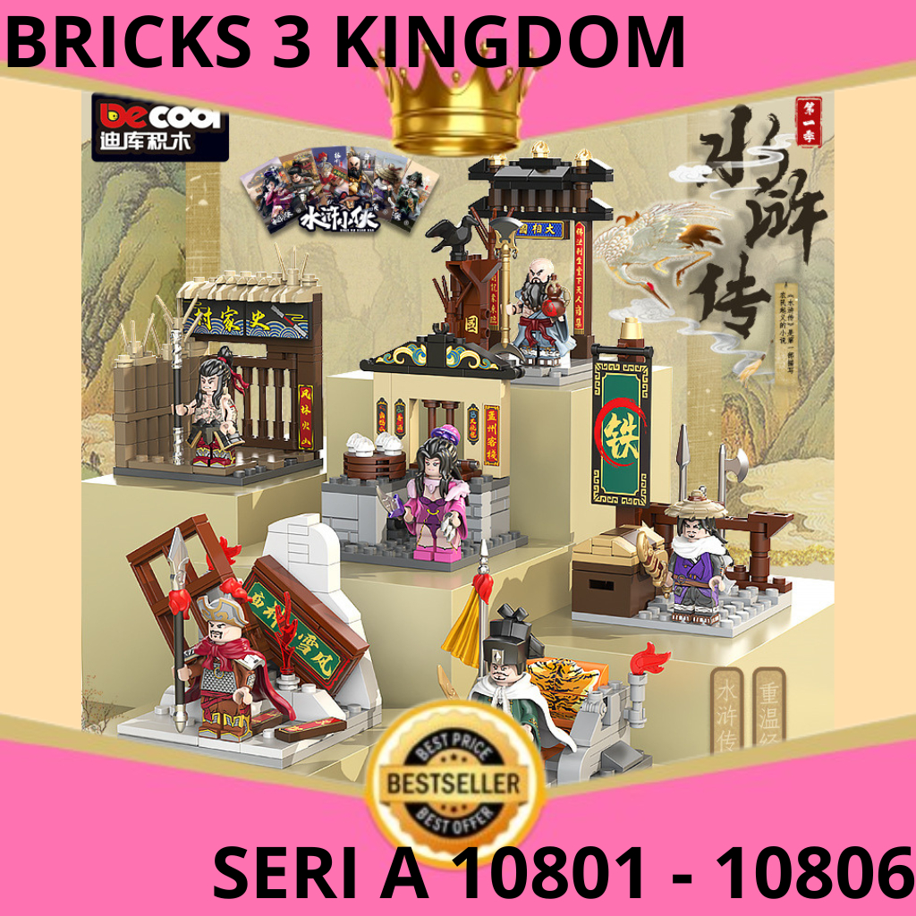 Jual DECOOL BRICK DE COOL BRICKS DIORAMA THREE KINGDOM SAMKOK 3 RAJA SCENES Lin Chong Shi Jin Lu ...