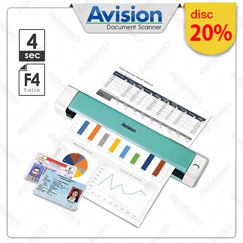 Jual Scanner Portable Avision ScanQ-III- Folio/F4 - 4 detik/lembar ...