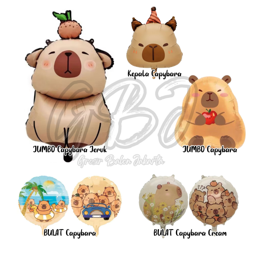 Jual Balon Foil JUMBO Capybara / BULAT Kapibara Jeruk Lucu | Shopee ...