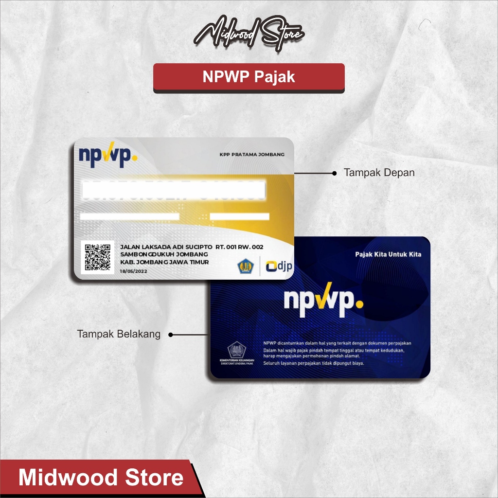 Jual Cetak Kartu NPWP Pajak Bahan PVC | Shopee Indonesia