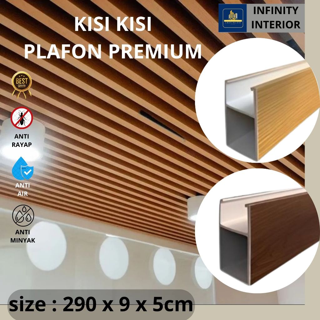 Jual Plafon PVC | Kisi Kisi Plafon PVC | WPC Bar Ceiling | plafond PVC ...