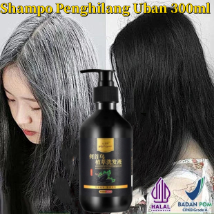Jual Shampo Penghilang Uban 300ml Rambut putih menjadi rambut hitam ...