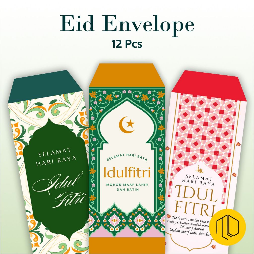 Jual Amplop Angpao Lebaran Idul Fitri Isi 12 Pcs Motif Islami / Amplop ...