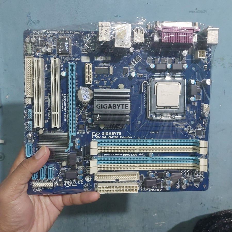 Jual mainboard G41 gigabyte combo socket 775 ddr2 ddr3 murah ...