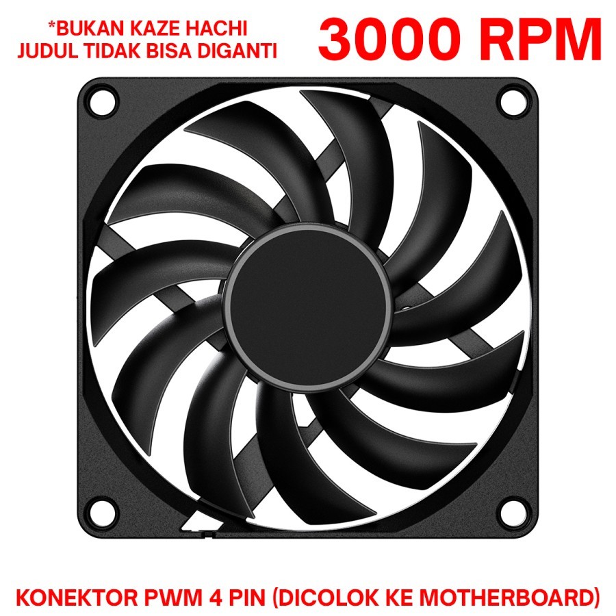 Jual Fan Cooler Casing 80mm 8cm Slim PWM 3000RPM Casing CPU HIGH SPEED ...