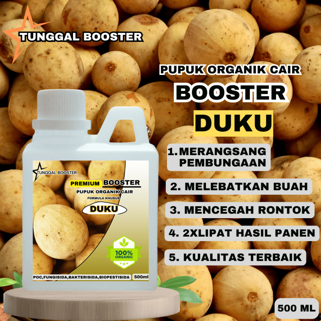 Jual Pupuk Organik Cair Tanaman Duku Booster Pelebat dan Perangsang Buah Duku Premium Organik ...