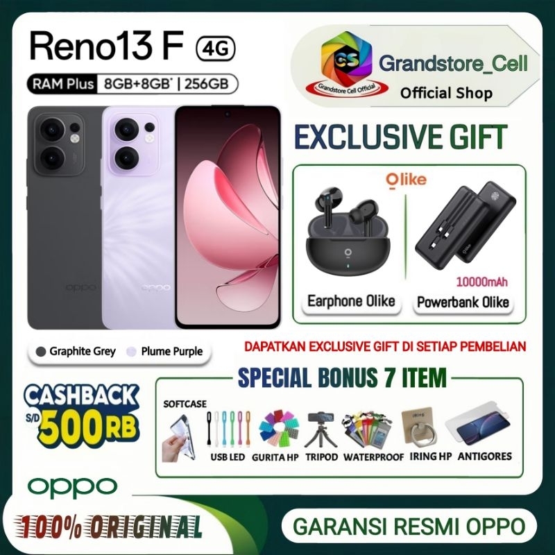 Jual OPPO RENO13 F 4G RAM 8/256 GB | OPPO RENO 13F 4G RAM 8/256 GB GARANSI RESMI OPPO INDONESIA ...