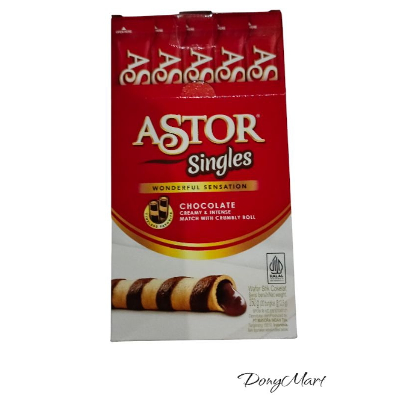 Jual Astor Single Chocolate Kemasan Baru 1 Box Isi 20 - Astor ...