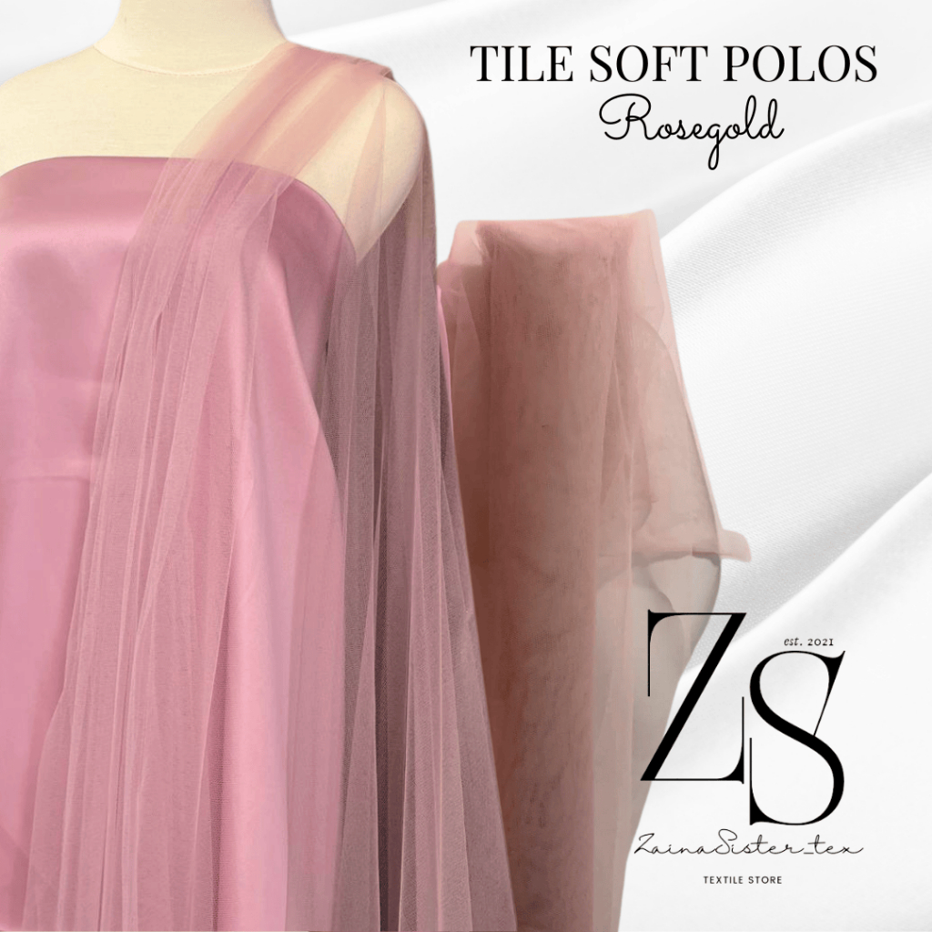 Jual 1/2 Meter Bahan Kain Tile Tulle Halus Polos Soft Tulle Warna Merah ...