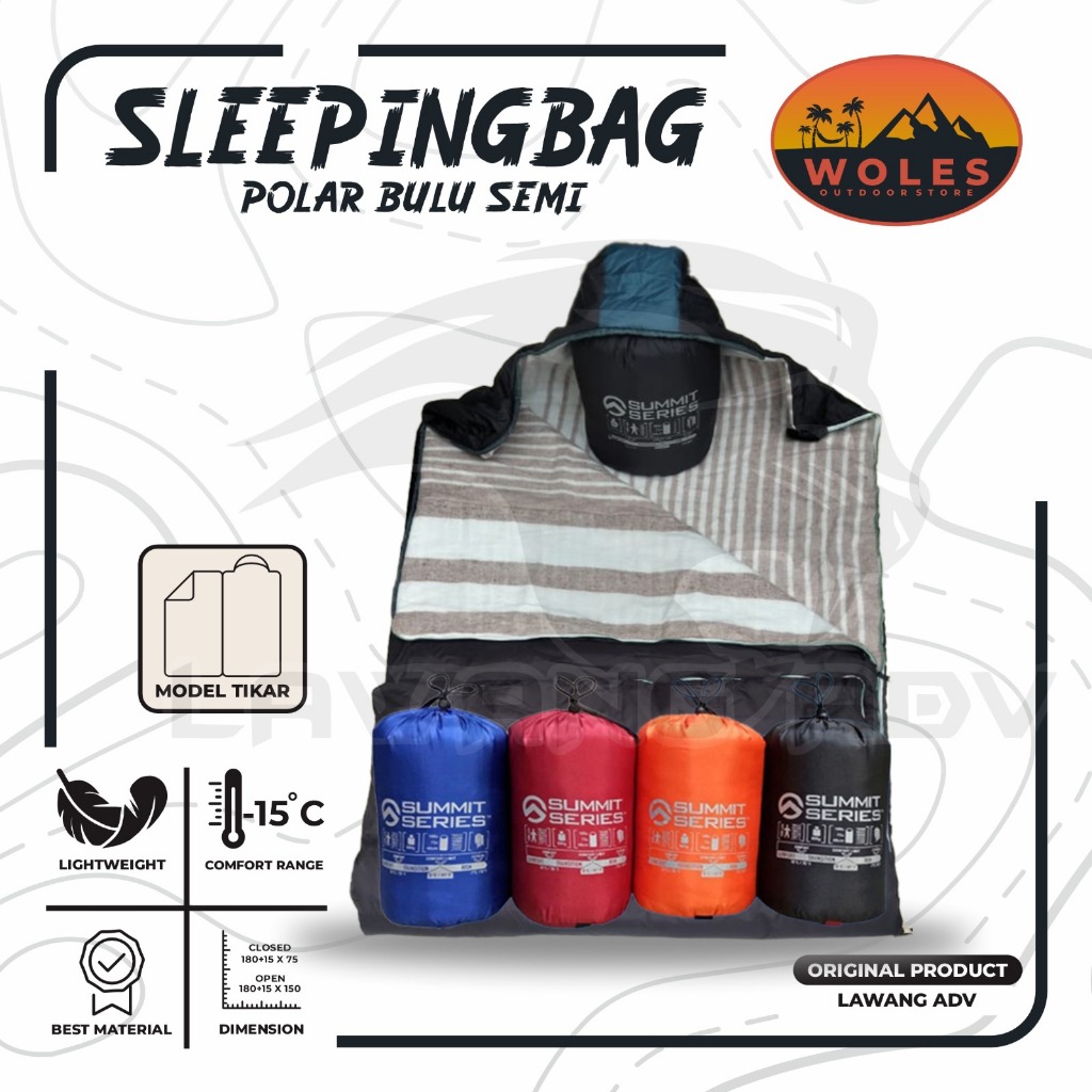 Jual Sleeping Bag Bulu Tebal / Selimut Camping Gunung / SB Bulu camping ...