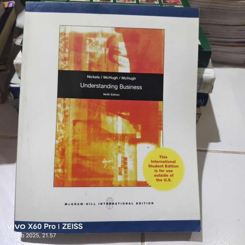 Jual BUKU UNDERSTANDING BUSINESS NINTH EDITION INTERNATIONAL EDITION BY NICKELS.MCHUGH.MCHUGJ ...
