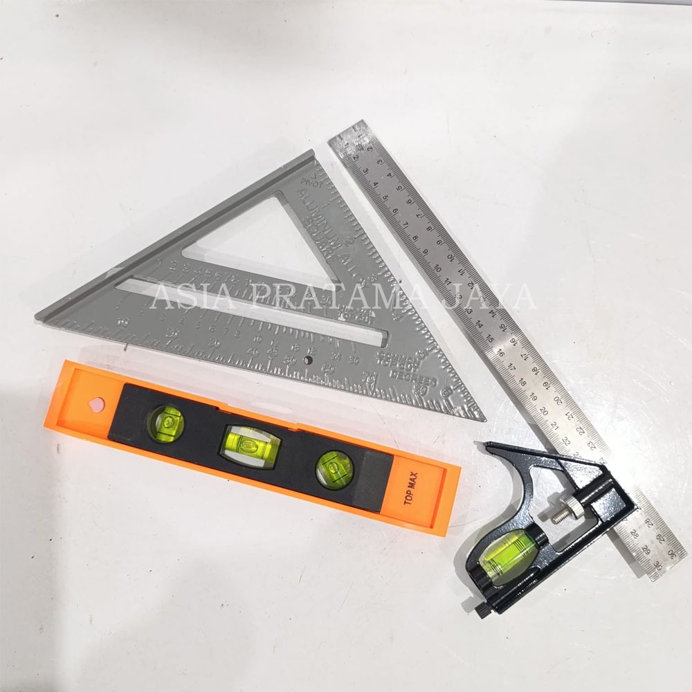 Jual PAKET 3 ITEM Penggaris Tukang Siku Mistar Multifungsi ada ...