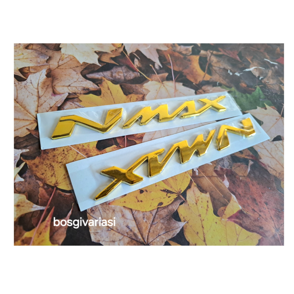 Jual Emblem Logo Motor Yamaha NMAX Gold emas timbul 3D / Emblem nmax ...