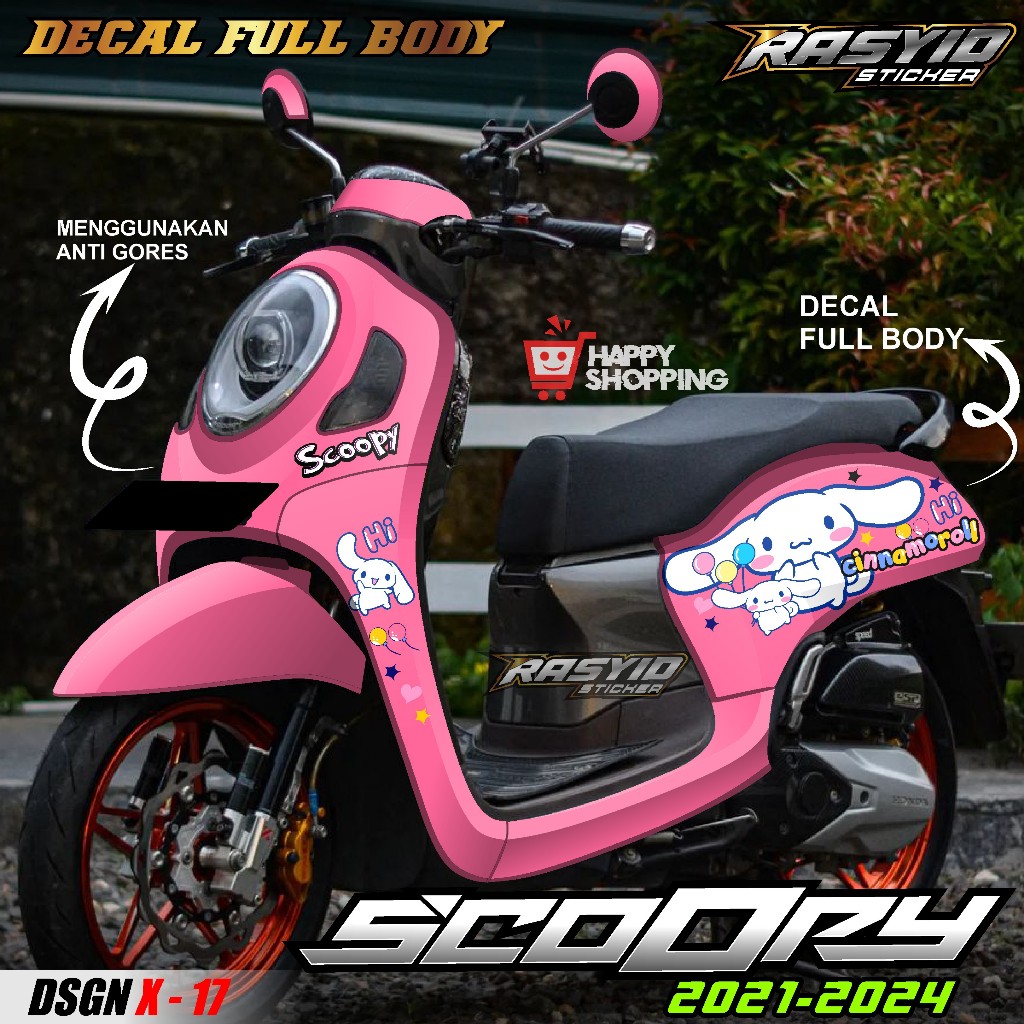 Jual COD Decal Sticker Full Body Honda Scoopy 2020 2021 2022 2023 2024 ...