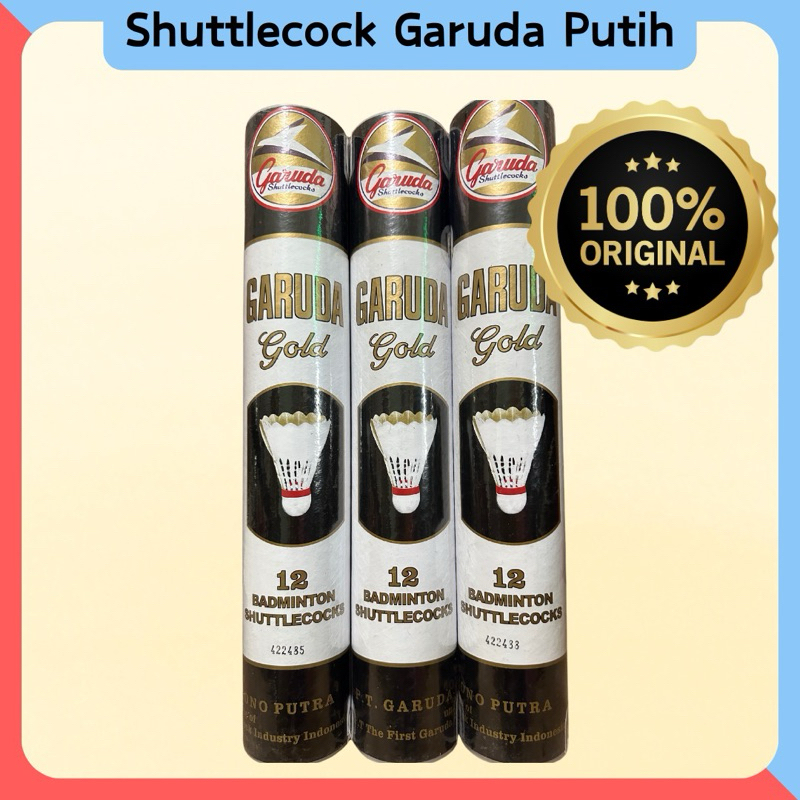 Jual Shuttlecock Kok GARUDA GOLD PUTIH Badminton 100% ORIGINAL | Shopee ...