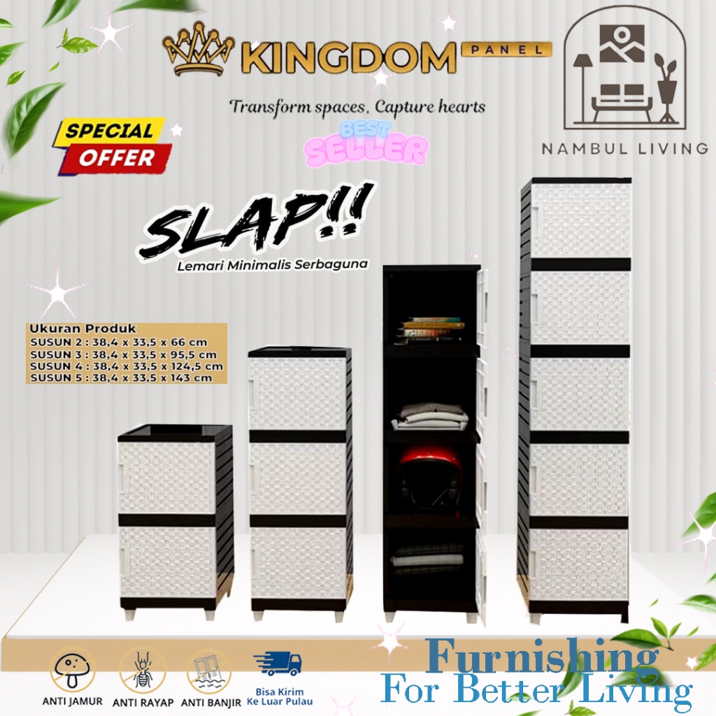 Jual [READY STOCK] KINGDOM PLAST LEMARI / RAK SUSUN BAJU PAKAIAN ...