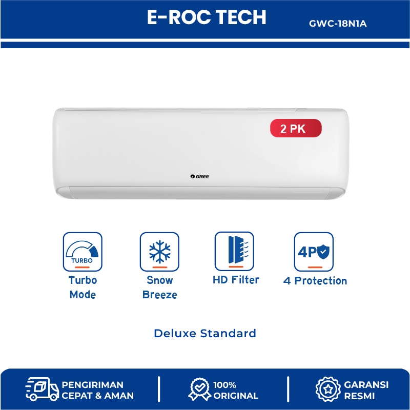 Jual GREE AC DELUXE STANDARD N1A Series - 2PK - GWC-18N1A - KOMPRESSOR ...