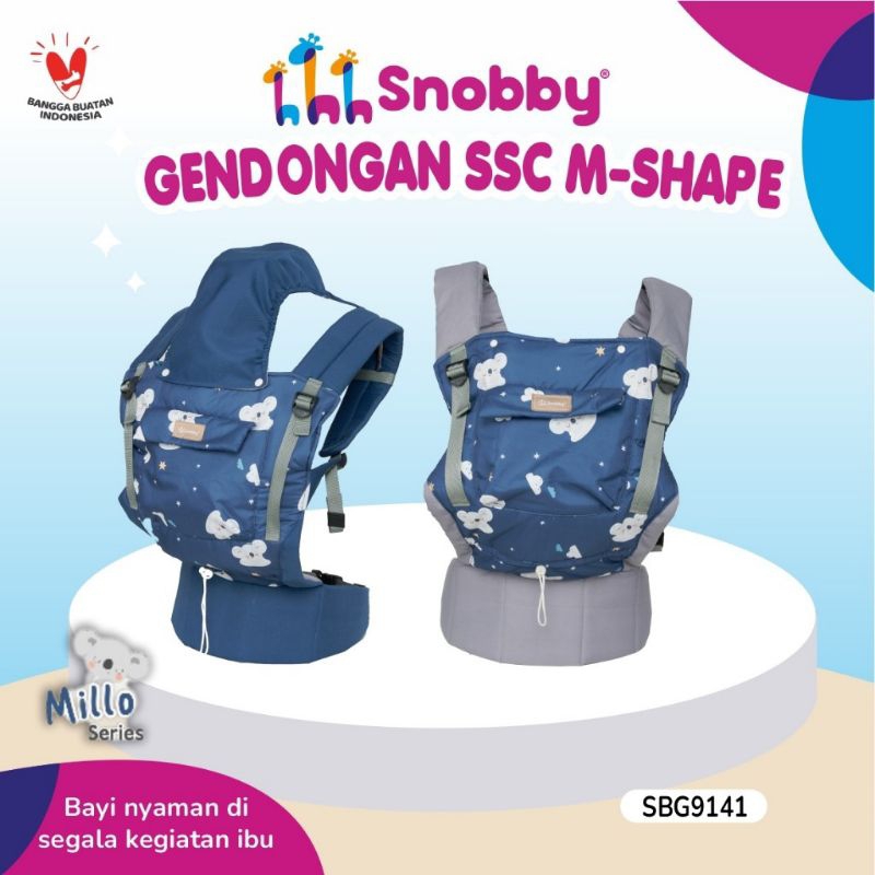 Jual Gendongan SSC M-Shape Snobby Millo Series | Abu-Motif | Navy-Motif ...