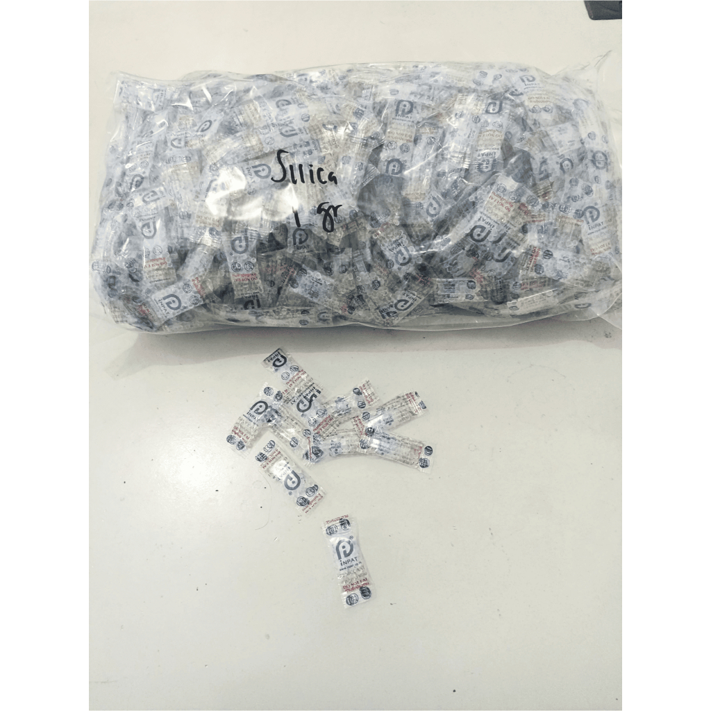 Jual Silica Gel 1gr Pengawet Makanan Food Grade bisa digunakan untuk ...