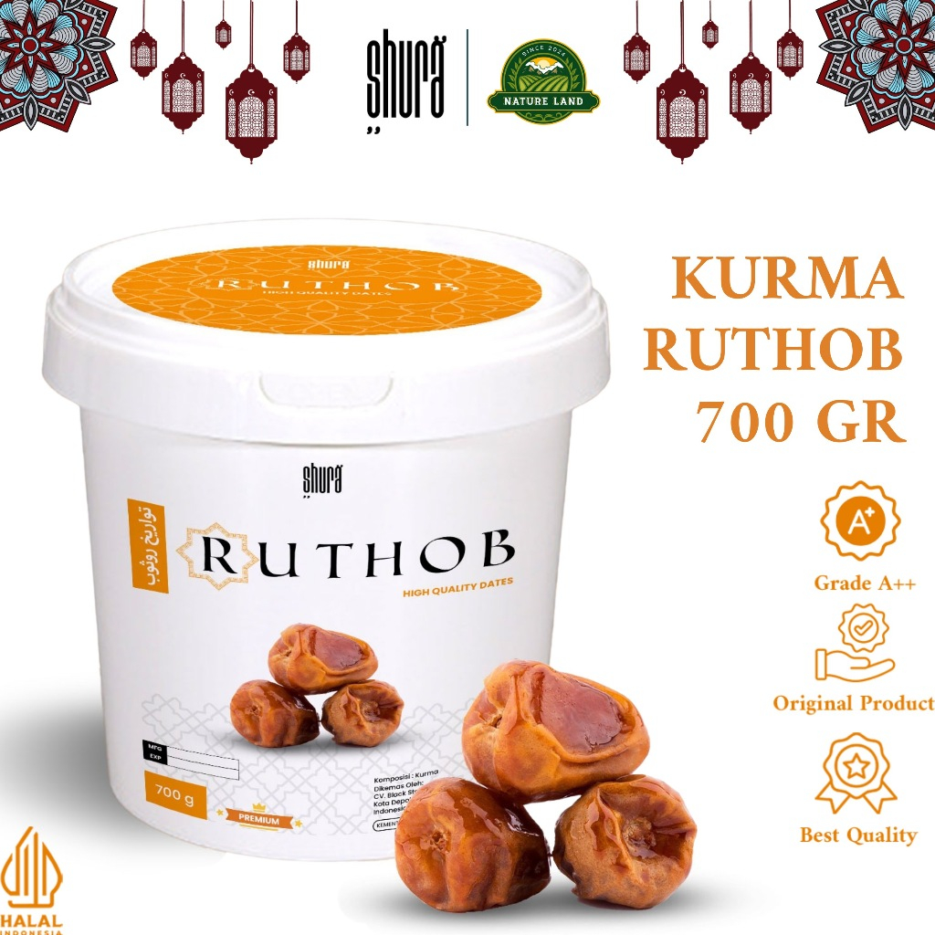 Jual Shura Kurma Ruthob 700 Gram Ember | Shopee Indonesia