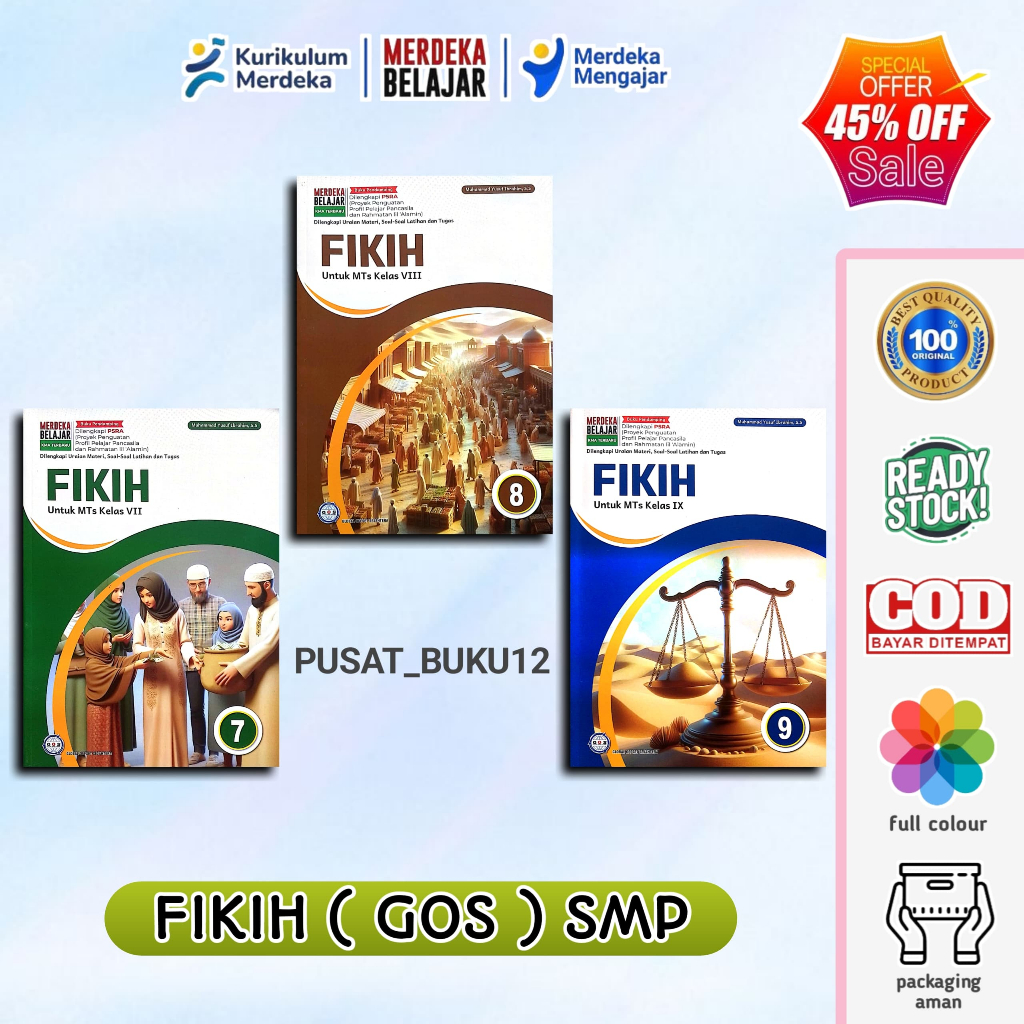 Jual Buku Siswa Pendamping FIKIH, KMA 450 Kelas 7,8,9 SMP Kurikulum Merdeka - Global Offset ...