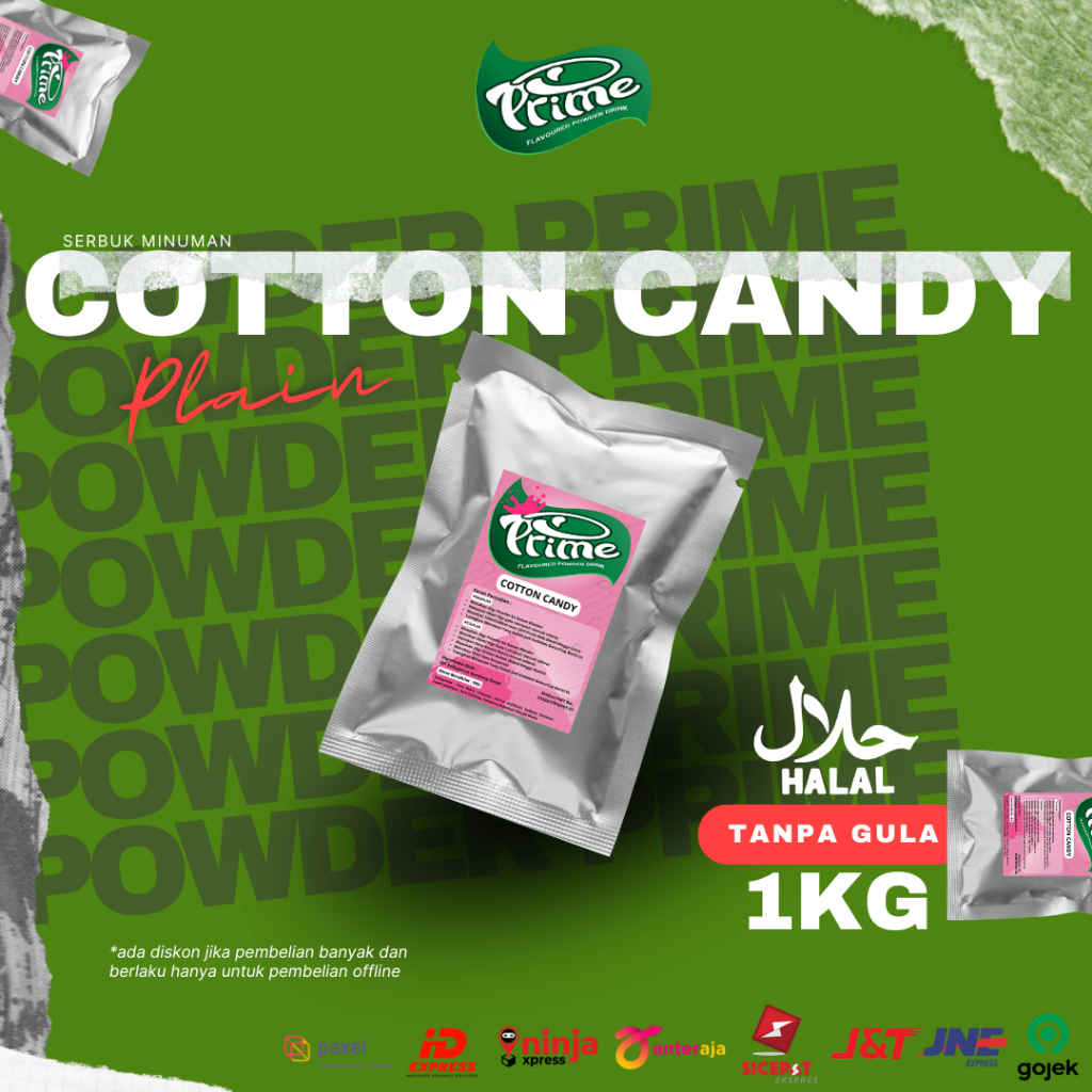 Jual Powder Drink Prime Cotton Candy / Bubuk Minuman Permen Kapas 1kg ...
