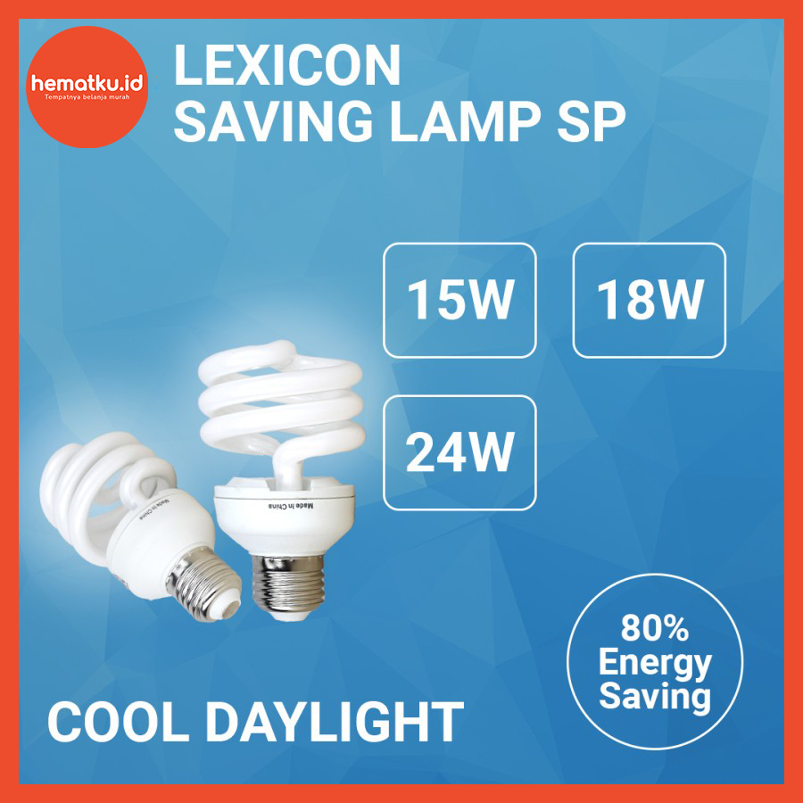 Jual Lexicon Bohlam Lampu SP Spiral PLC Hemat Energi Cool Daylight Putih Terang Awet | Shopee ...