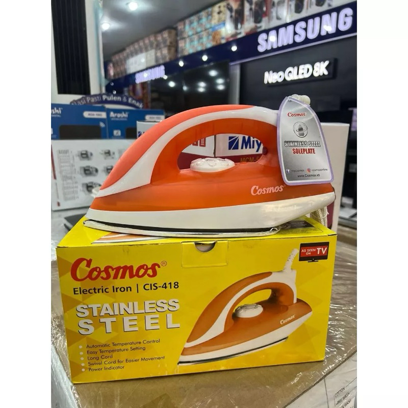 Jual Setrika Cosmos CIS 418 Stainless Steel | Shopee Indonesia