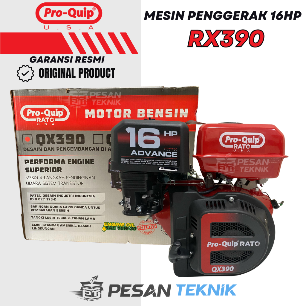 Jual Mesin penggerak Gasoline engine Bensin 16HP Proquip QX390 | Shopee ...
