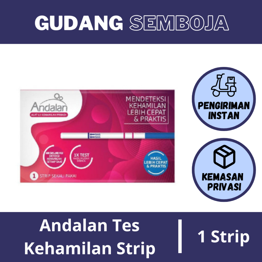 Jual Andalan Tes Kehamilan Strip / Andalan Test Pack Tespek / Tes ...