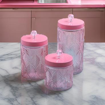 Jual [Harga Satuan] Toples kaca pink diamond - Maxistore | Shopee Indonesia